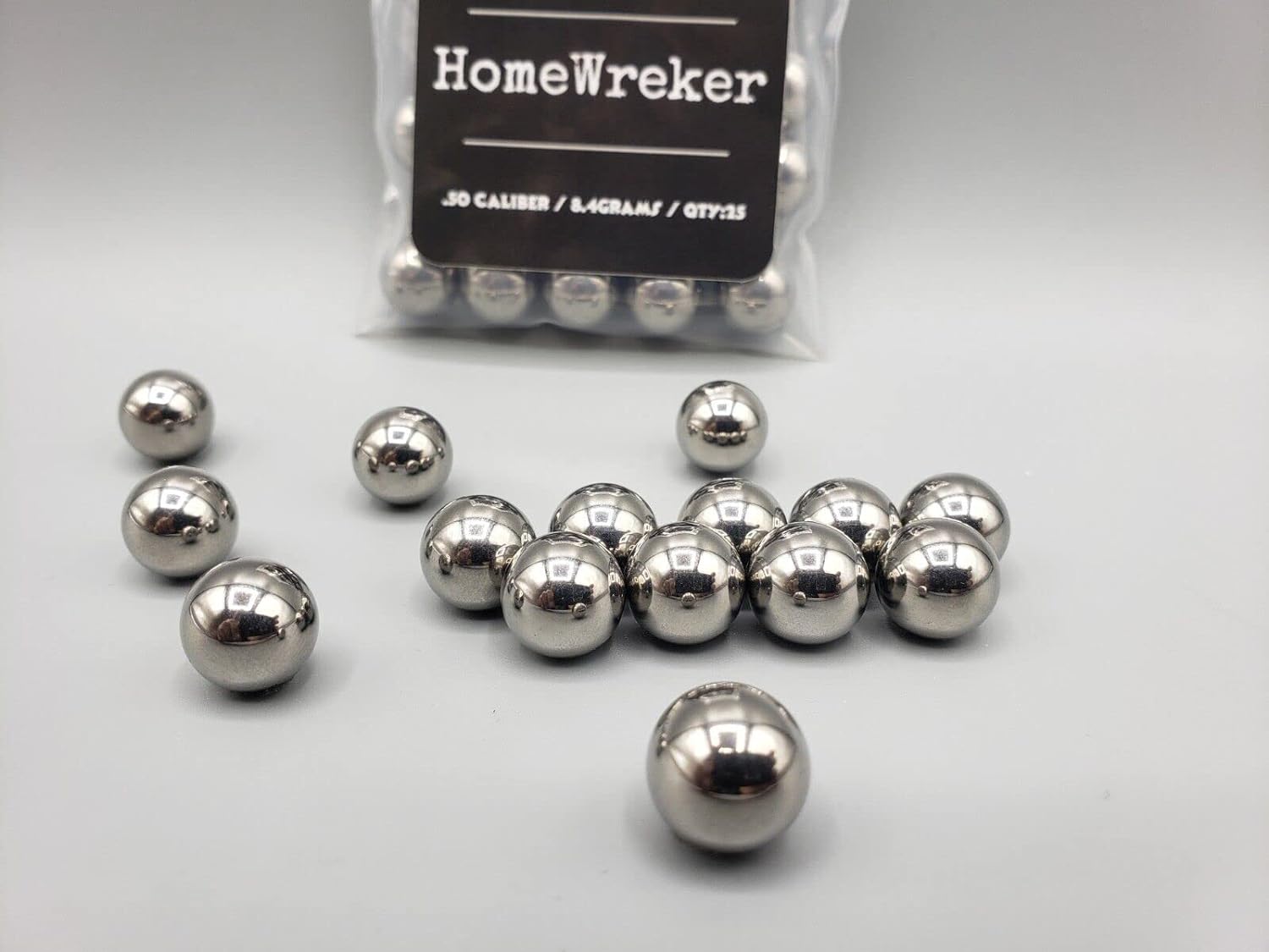 HOMEWREKER STAHLBALLE .50 Cal Kinetic Impact PROJECTILES TR50 HDP50 ...